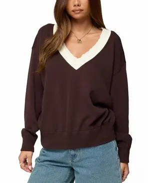 Edikted V Neck Sweaters For Women