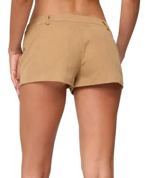 EDIKTED Kyler Corduroy Micro Shorts