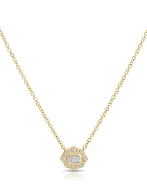 Ef Collection Daphne Diamond Pendant Necklace - Gold