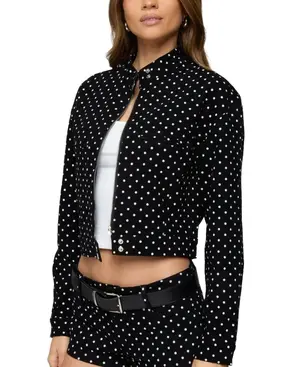 EDIKTED Tabitha Polka Dot Jacket