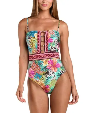 SUNSHINE 79 Paradise Heat Bandeau One Piece - Multicolor
