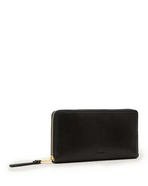 ALLSAINTS Small Leather Travel Wallet - Black