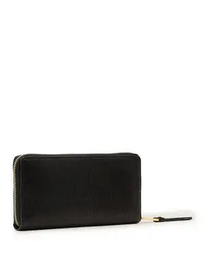 ALLSAINTS Small Leather Travel Wallet - Black