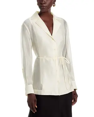 Women's Notched Lapel Blouse