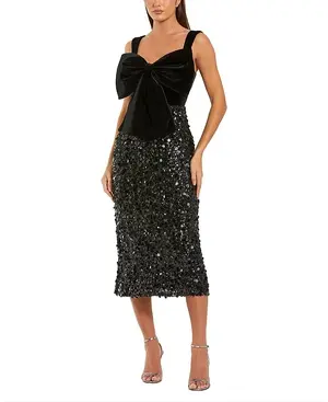 Sleeveless Sequin Midi Dresses