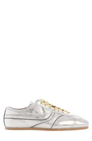 Dries Van Noten Metallic Leather Sneakers
