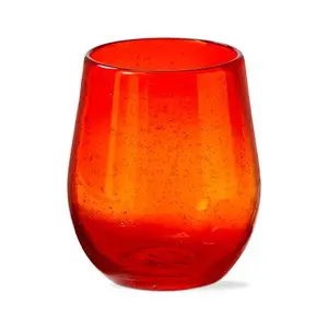 TAG Bubble Glass Stemless Wine Glass Parent - Orange