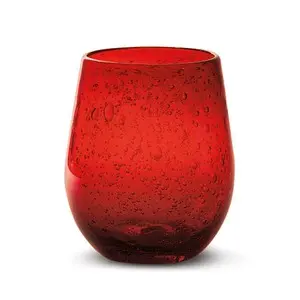 TAG Bubble Glass Stemless Wine Glass Parent - Red