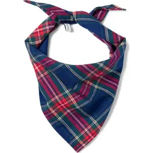 PETITE PLUME Windsor Tartan Dog Bandana - Navy