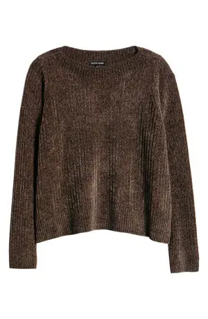 Eileen Fisher Chenille Rib Sweater - Rye