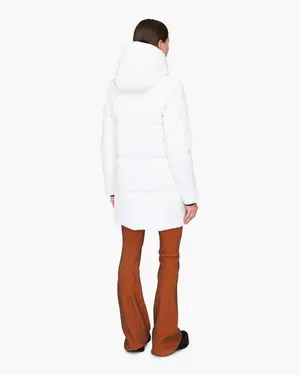 QUARTZ CO. Chloe Hooded Winter Jacket - Ivory