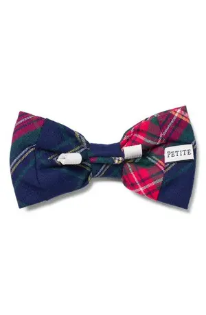 PETITE PLUME Windsor Tartan Dog Bow Tie