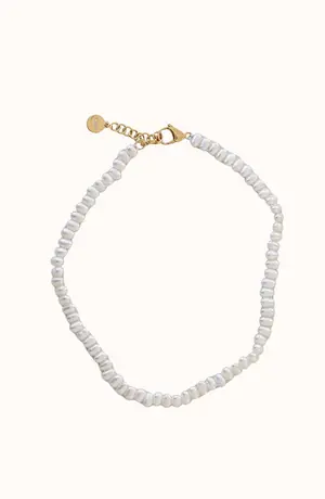 JOIANA JEWELRY Pebble Pearl Necklace - White Pearls