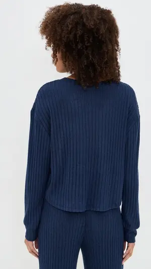 Z Supply Ribbed Long Sleeve Top