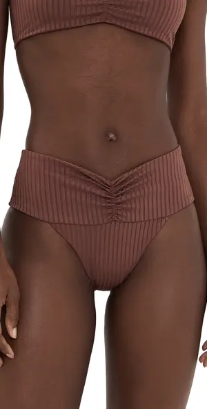 L*Space Bardot Classic Bikini Bottoms - Cafe