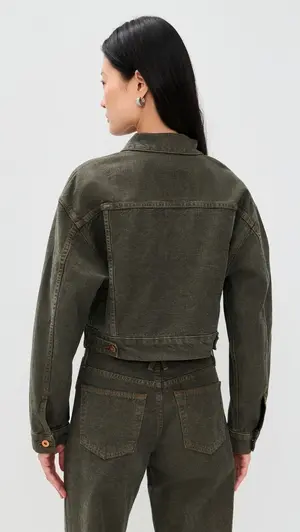 SLVRLAKE Davis Cropped Trucker Jacket