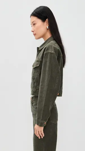 SLVRLAKE Davis Cropped Trucker Jacket