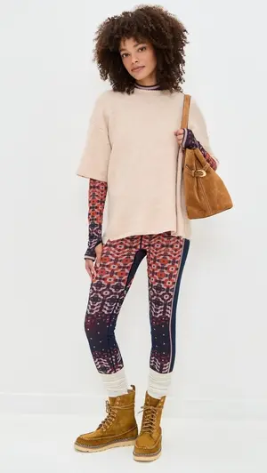 Free People Myoko Jacquard Layer Top