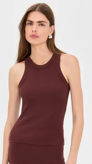 STATE & LAKE Millie Tank Top - Burgundy