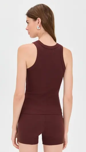 STATE & LAKE Millie Tank Top - Burgundy