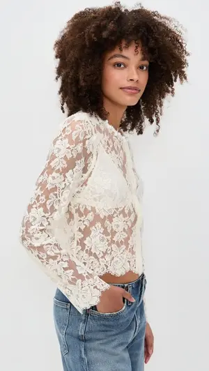 Astr The Label Antoinette Lace Top