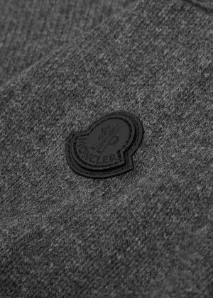 Moncler Logo-appliqué Wool And Cashmere-blend Jumper