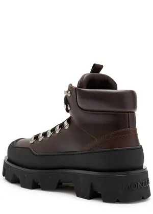 Moncler Peak Trek Leather Hiking Boots