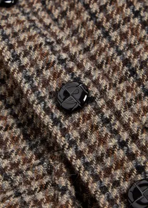 BLAZÉ MILANO Lokai Houndstooth Wool-blend Jacket
