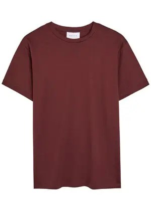 RAITH Luxe Mercerised Cotton T-shirt - Rust