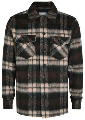 RAITH Caldera Plaid Brushed Felt Overshirt