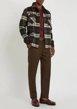 RAITH Caldera Plaid Brushed Felt Overshirt