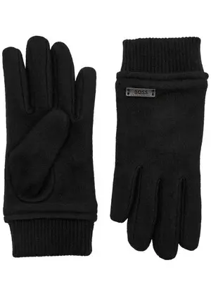 BOSS Kalspar Wool-blend Gloves - Black