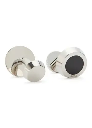 BOSS Simony Enamelled Cufflinks - Black