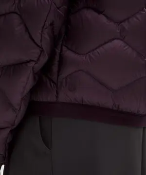 Lululemon Featherweight 900-down-fill Quilted Jacket - Black Plum