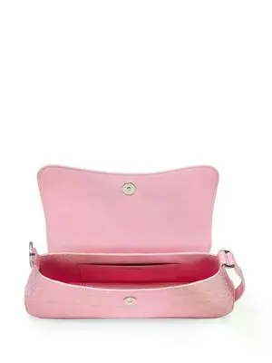Balenciaga Xx Flap Crocodile Embossed Leather Shoulder Bag
