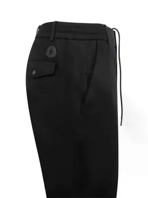 Moncler Logo-patch Trousers - Black
