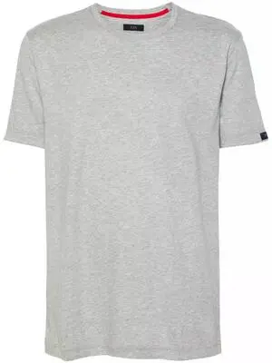 FAY Logo-patch Cotton T-shirt