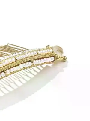 GOOSSENS Venise Pearl-detail Comb - Gold