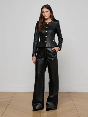 L'Agence Mariella Leather Jacket