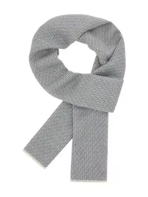 Boggi Milano Jacquard Scarf - Grey