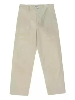 Auralee Washed Baggy Baker Trousers
