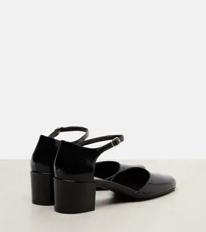 THE ROW Penelope Leather Pumps - Black