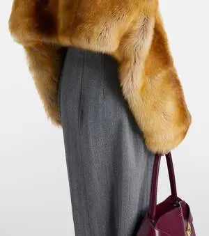 FERRAGAMO Cropped Shearling Jacket