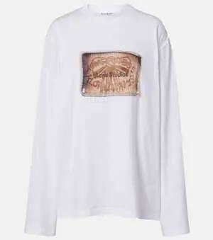 Acne Studios Printed Cotton Jersey Top