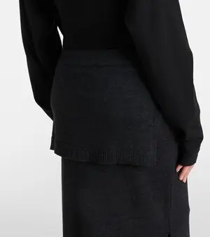 LEMAIRE Wool-blend Midi Skirt