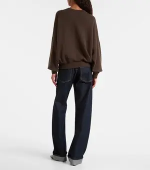 Khaite Margaux Cashmere Crewneck Sweater - Brown