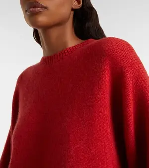 Khaite Margaux Cashmere Sweater - Red