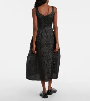 Simone Rocha Embellished Lamé Cocktail Dress