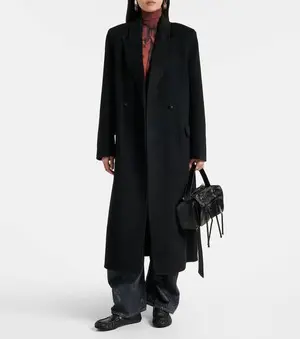 Acne Studios Wool And Cashmere Wrap Coat