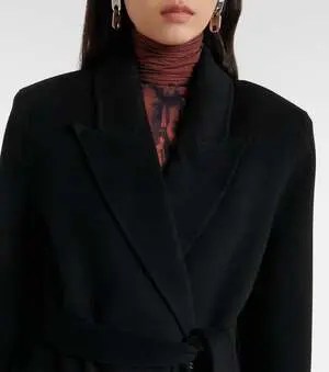 Acne Studios Wool And Cashmere Wrap Coat
